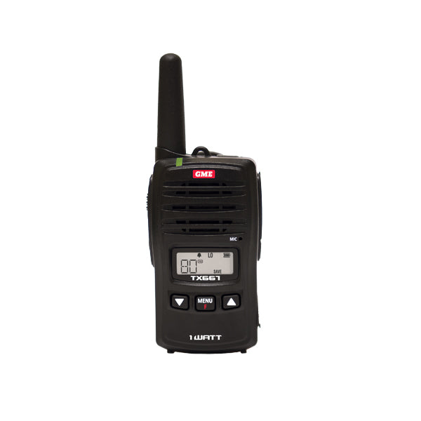 GME TX667 1 watt Handheld UHF – Telstat Communications