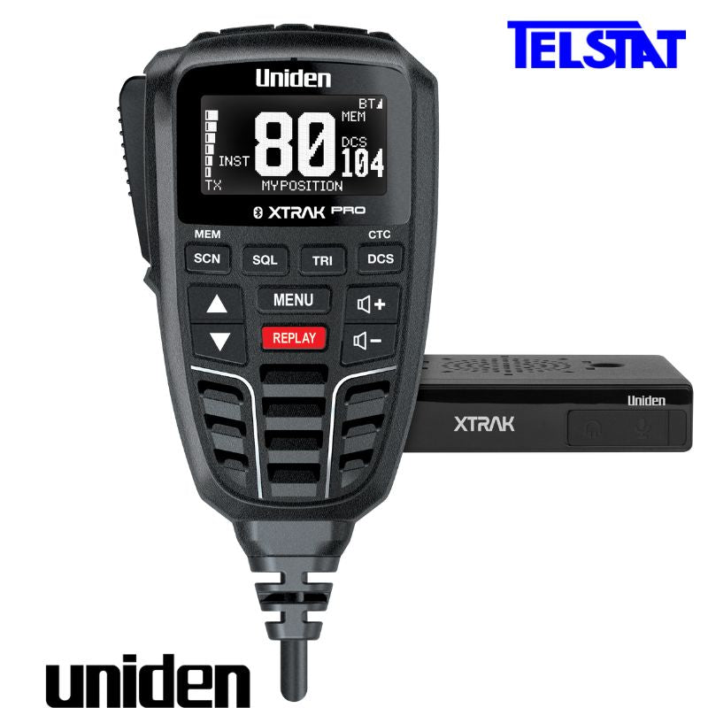Uniden XTrak 80Pro UHF CB Mobile Radio – Telstat Communications